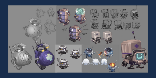 Behind The Scenes Concept Art - Medibot!